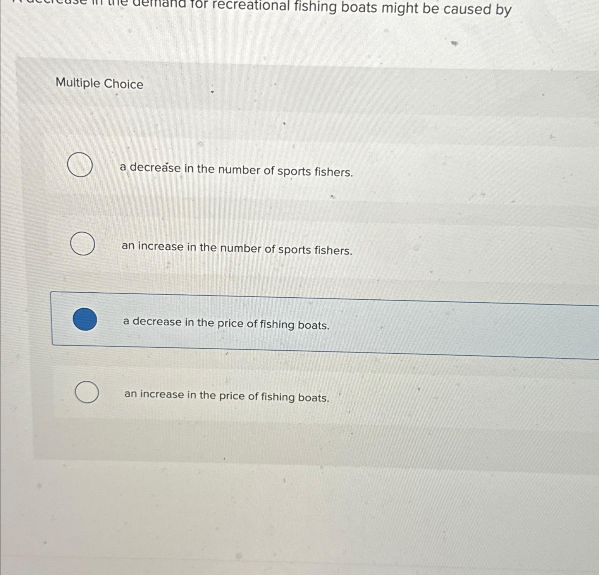 Solved Multiple Choicea decrease in the number of sports | Chegg.com