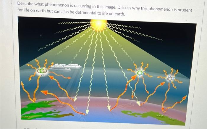 Solved Describe what phenomenon is occurring in this image. | Chegg.com