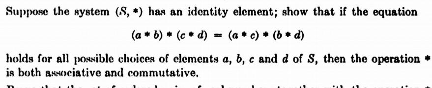 Solved Suppose the system (S,∗) has an identity element; | Chegg.com