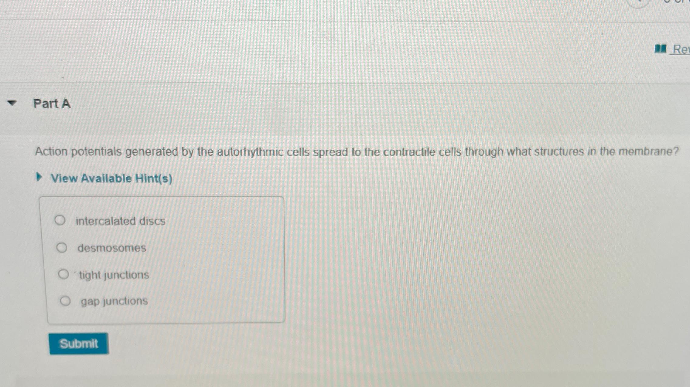 Solved Part AAction potentials generated by the autorhythmic | Chegg.com
