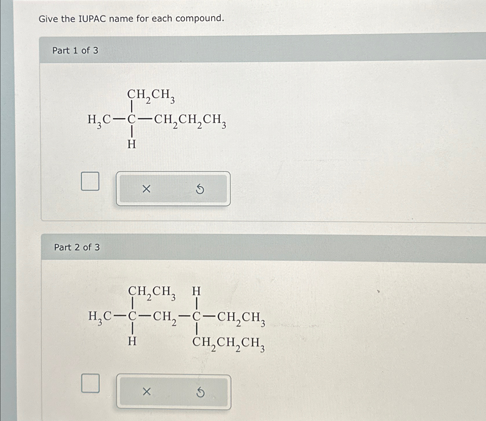 Solved Give the IUPAC name for each compound. | Chegg.com