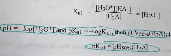 Solved Calculate pKa1 and pKa2 from the data above. molarity | Chegg.com