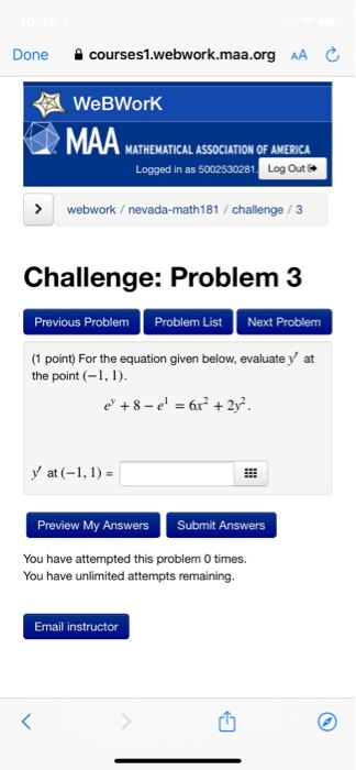 Solved Done courses1.webwork.maa.org AAC WebWork M AA | Chegg.com Solved Done courses1.webwork.maa.org AAC WebWork M AA | Chegg.com