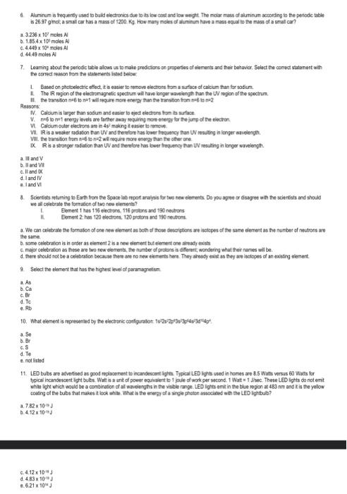 Solved 1 What is ten state of naber repesertod br water in | Chegg.com