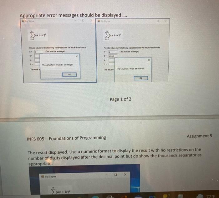 Solved Assignment 5 focuses on the for loop (Chapter 5). We | Chegg.com