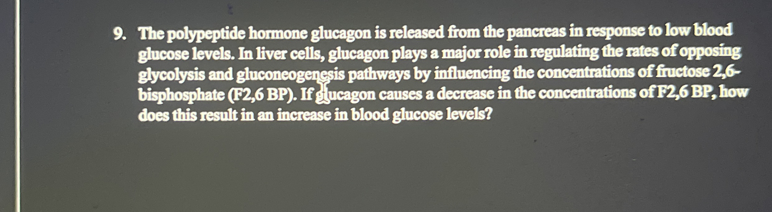 High Quality SOLUTION The polypeptide hormone glucagon is released from the | Chegg.com