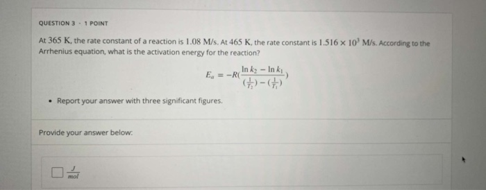Solved Question 4 1 Point Use The Initial Rates Method