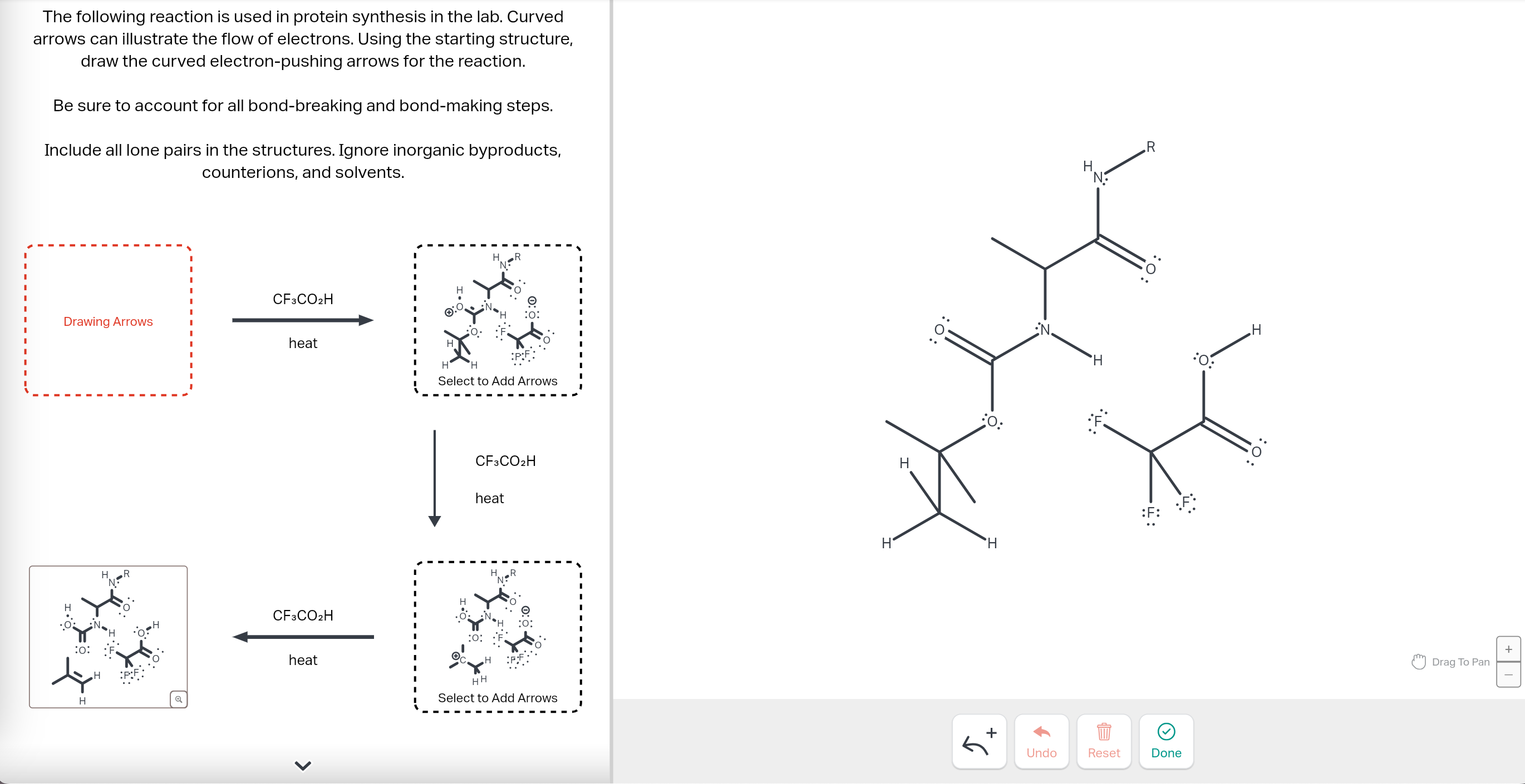 Solved PLEASE draw the arrows for the 3 ﻿structures | Chegg.com