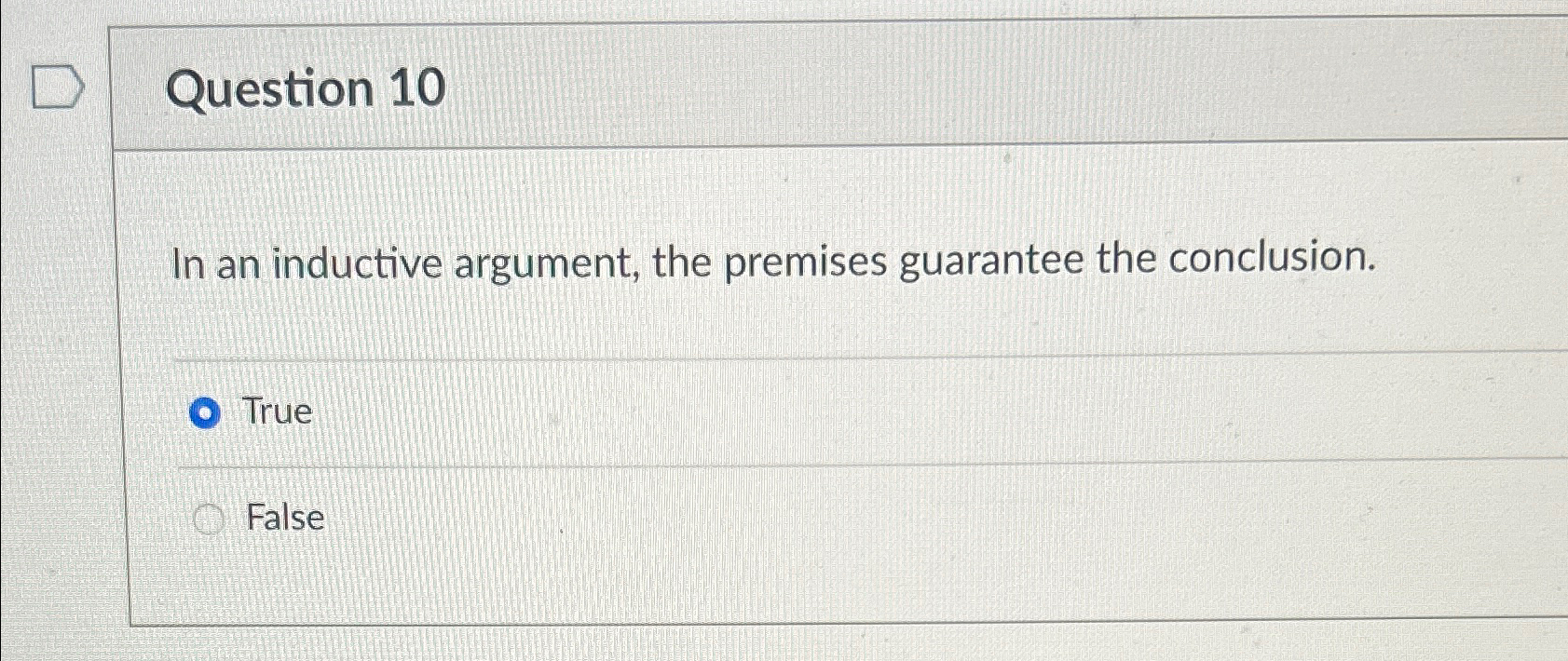 Solved Question 10In an inductive argument, the premises | Chegg.com