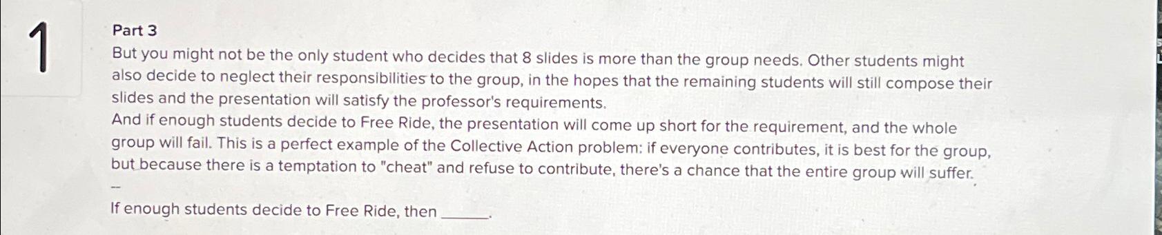 Solved 1 ﻿Part 3But you might not be the only student who | Chegg.com