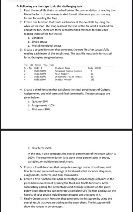 Solved write a c++ program to perfrom the following tasks | Chegg.com