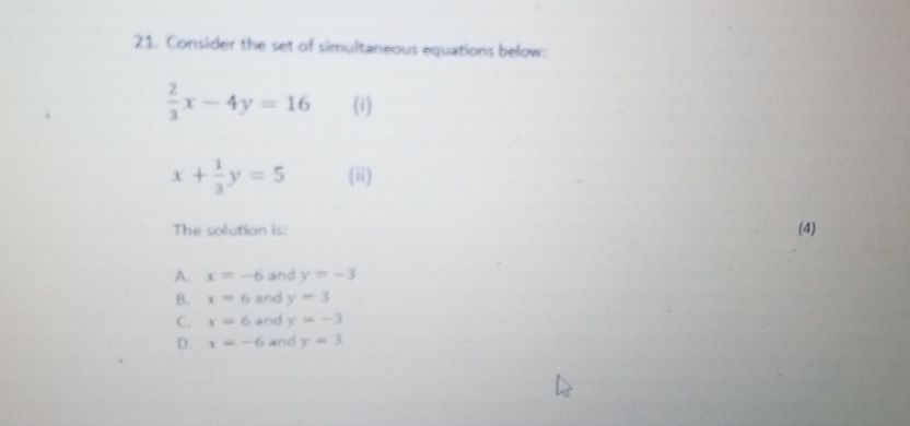 Solved Consider the set of simult aneous equations | Chegg.com