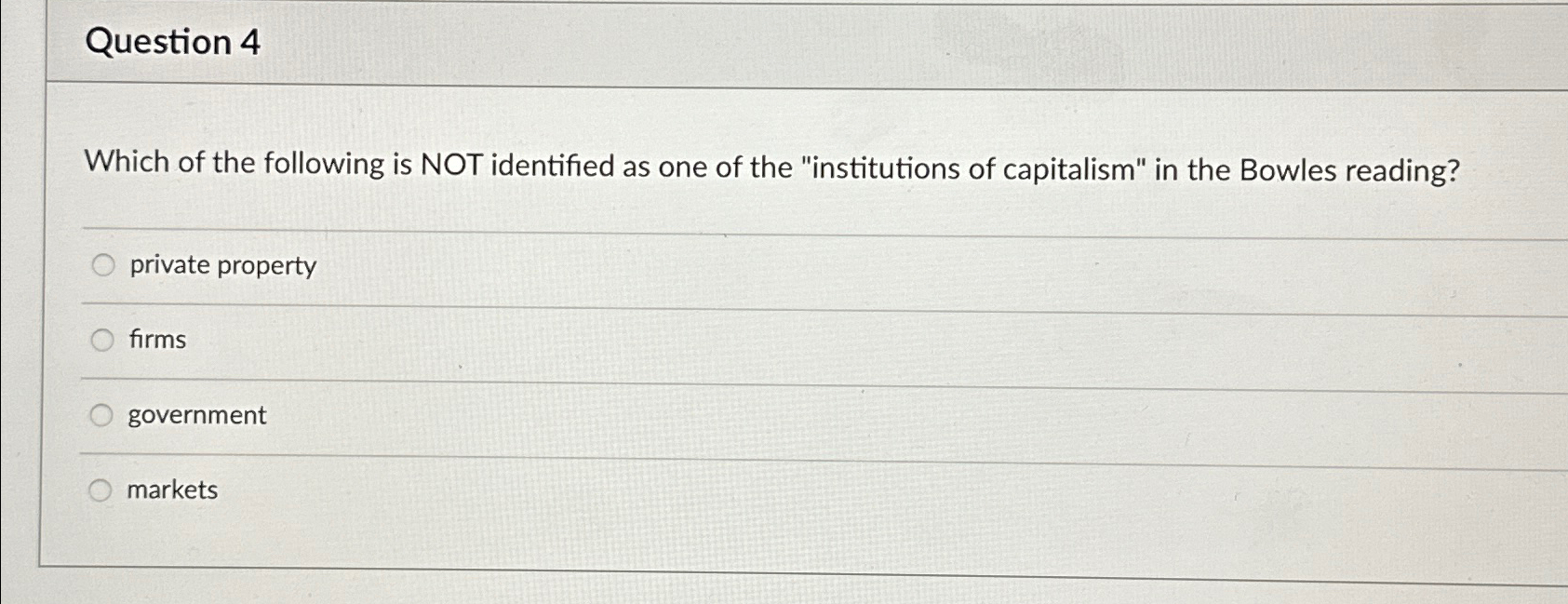 Solved Question 4Which of the following is NOT identified as | Chegg.com