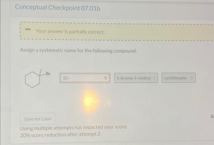 Solved Assign a systematic name for the following compound: | Chegg.com