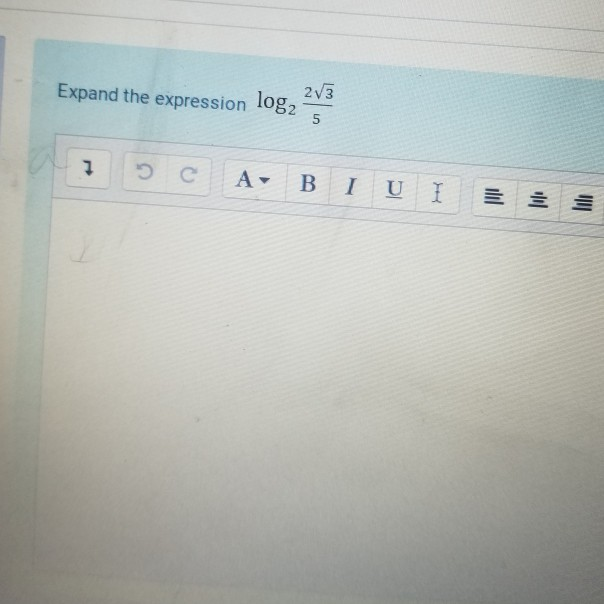 Solved Expand the expression log2 -13 I c A B I UI | Chegg.com