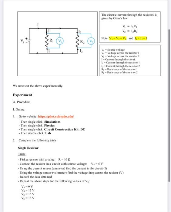 Solved Background In this lab, we study the behavior of | Chegg.com