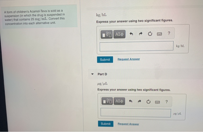 Solved A form of children's Acamol-Teva is sold as a | Chegg.com