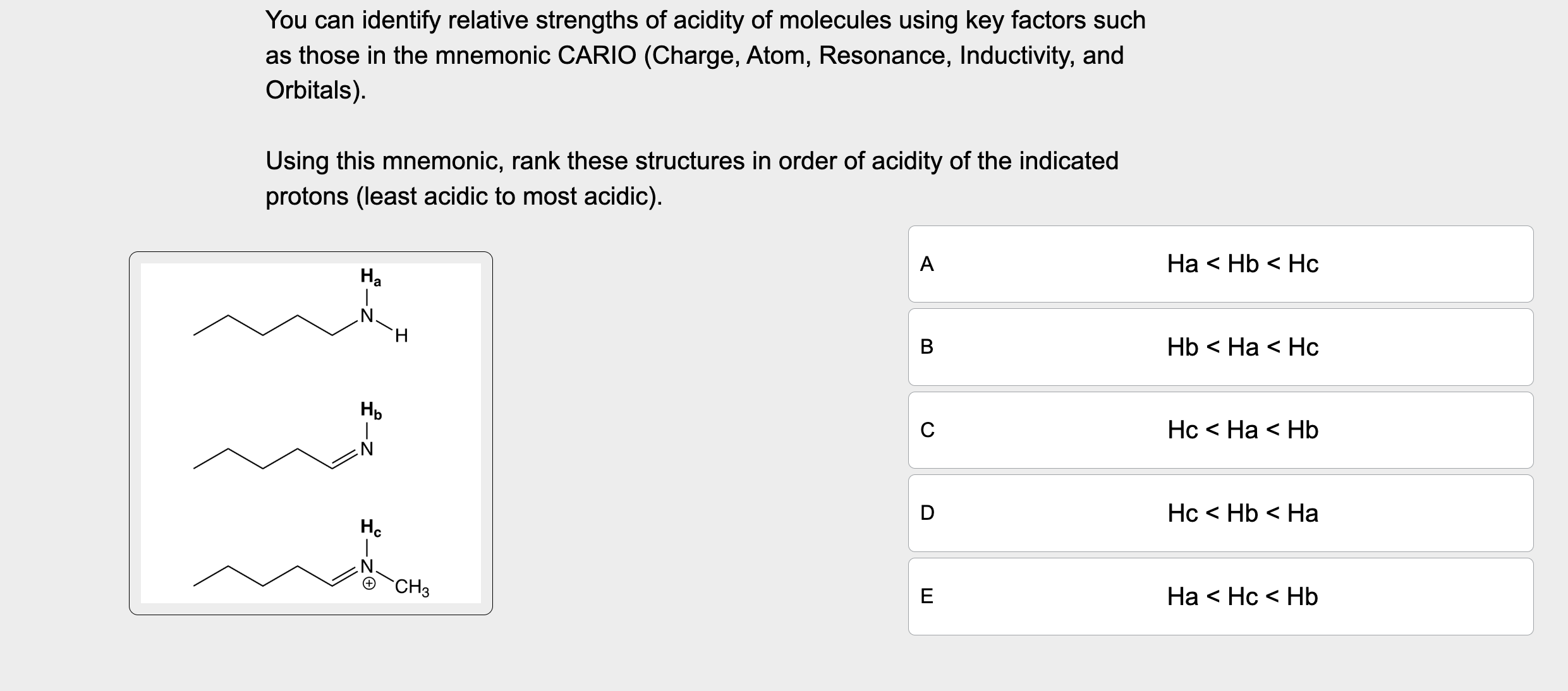 Solved You can identify relative strengths of ﻿acidity of | Chegg.com