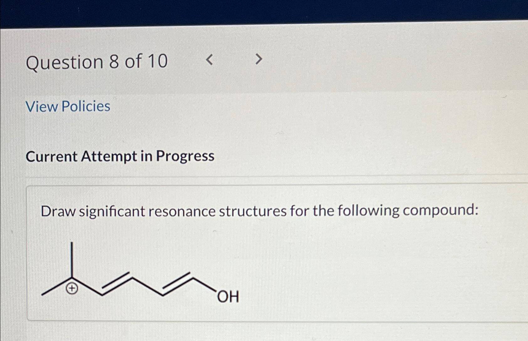 Solved Question 8 ﻿of 10View PoliciesCurrent Attempt in | Chegg.com