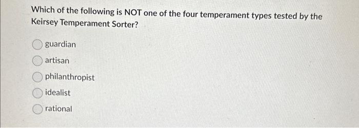 Solved Which of the following is NOT one of the four | Chegg.com