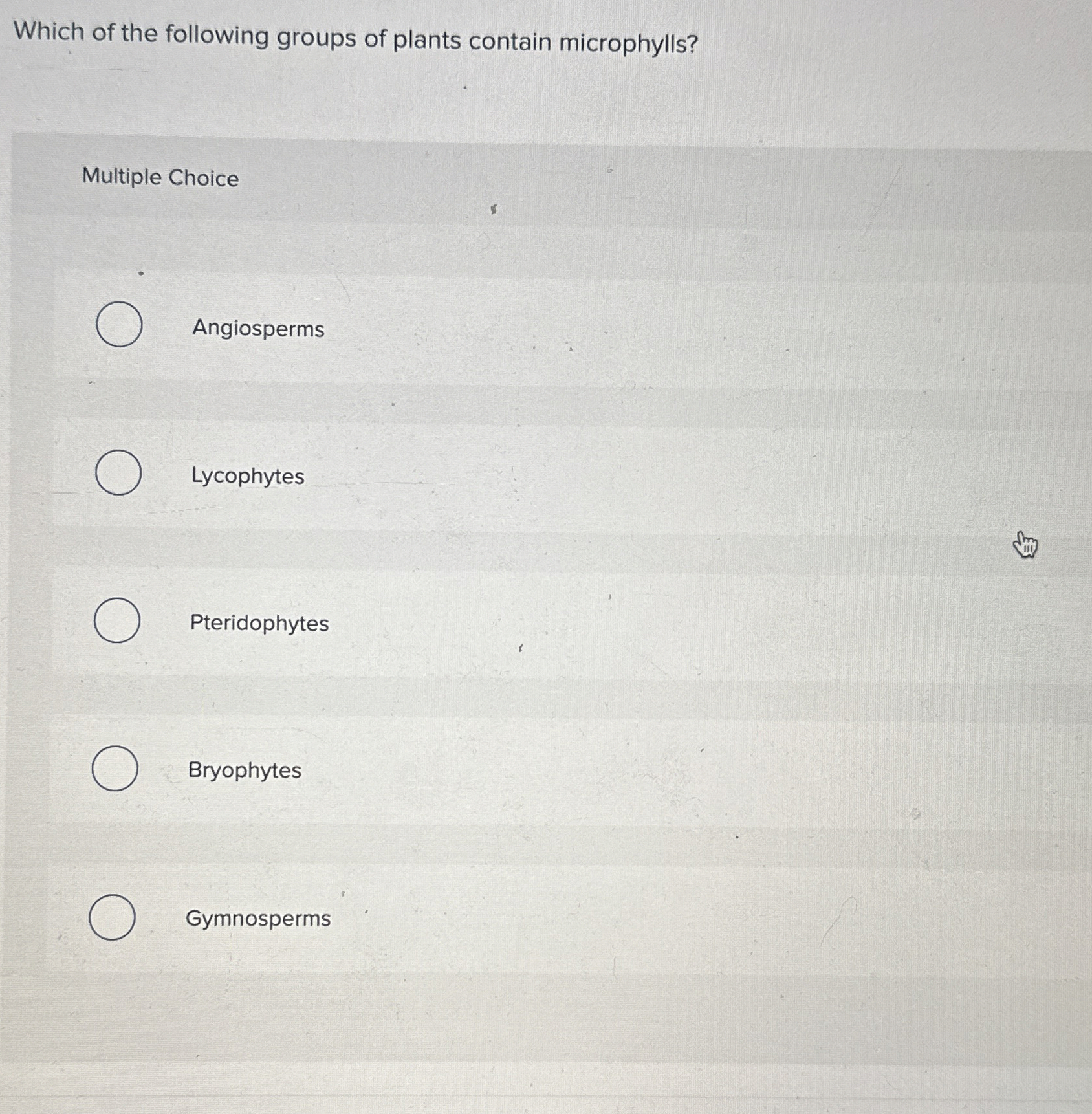 Solved Which of the following groups of plants contain | Chegg.com