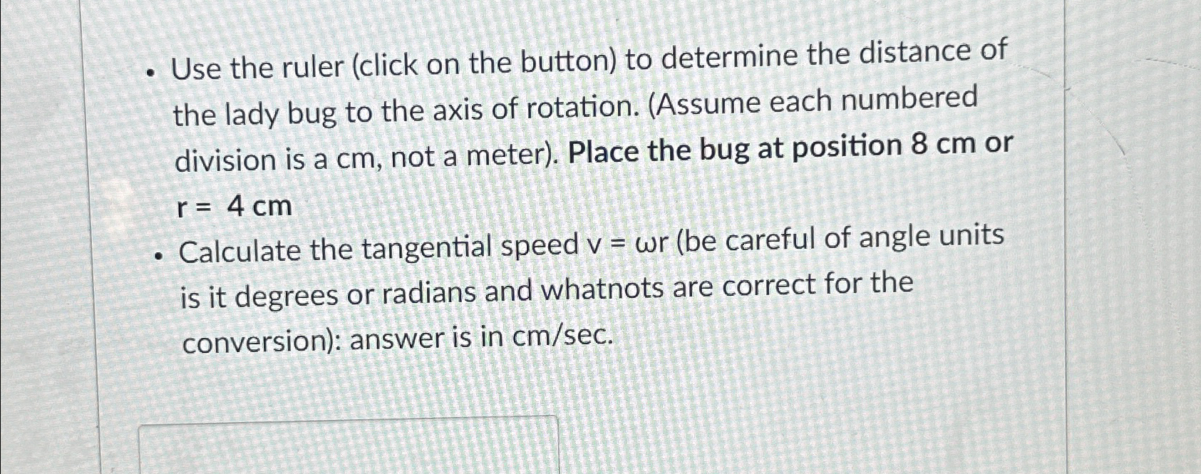 Solved Use the ruler (click on the button) ﻿to determine the | Chegg.com