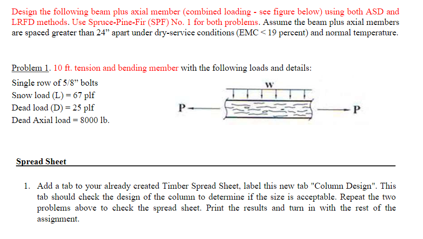 Solved Design a member with the following characteristics to | Chegg.com