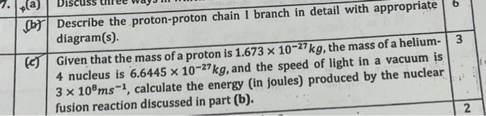 Solved Describe the proton-proton chain I branch in detail | Chegg.com