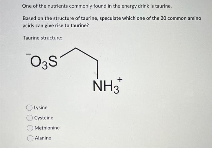 Solved One of the nutrients commonly found in the energy | Chegg.com