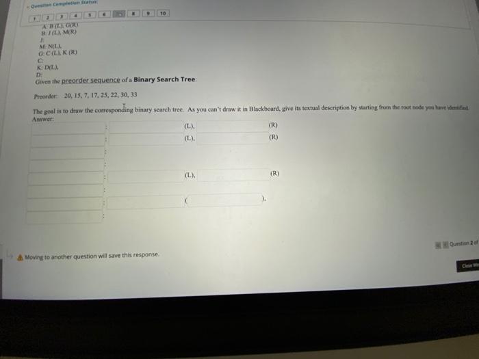 Solved CLO Ammary tree can be described in a textual format | Chegg.com