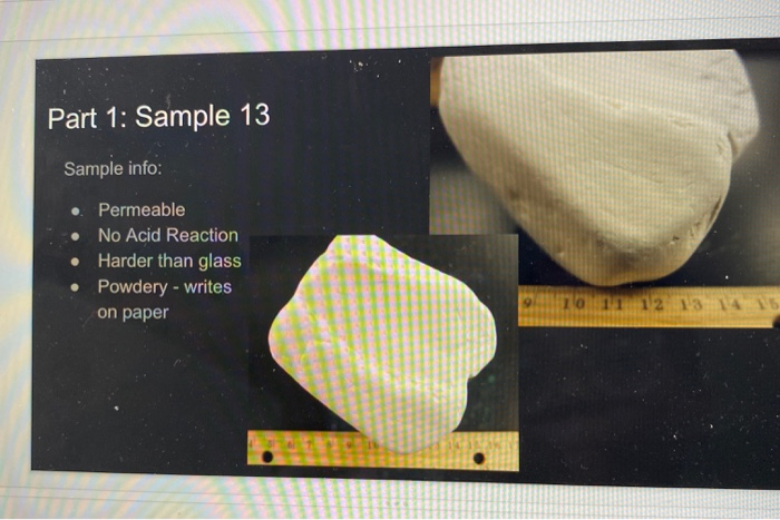 Solved Table 1 - Data table for part 1 rock and sediment | Chegg.com Solved Table 1 - Data table for part 1 rock and sediment | Chegg.com
