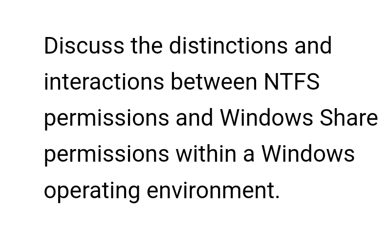 Solved Discuss the distinctions and interactions between | Chegg.com