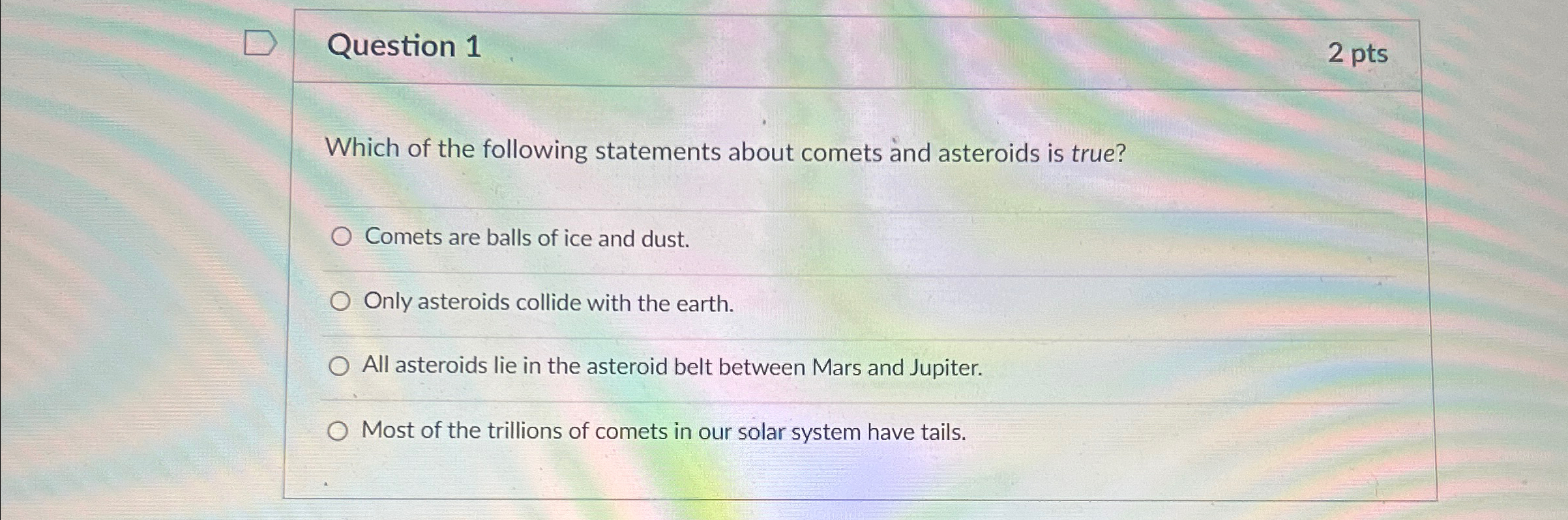 Solved Question 12 ﻿ptsWhich of the following statements | Chegg.com
