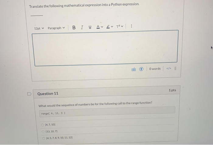 Solved Translate the following mathematical expression into | Chegg.com
