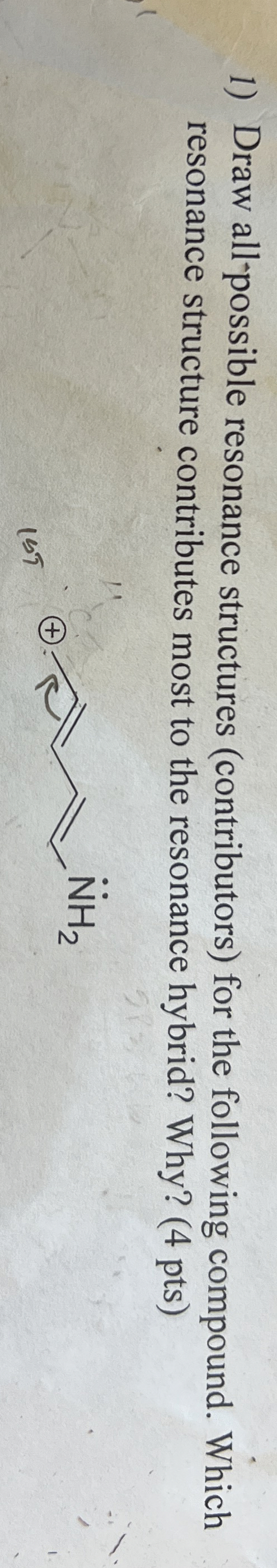 Solved Draw all-possible resonance structures (contributors) | Chegg.com
