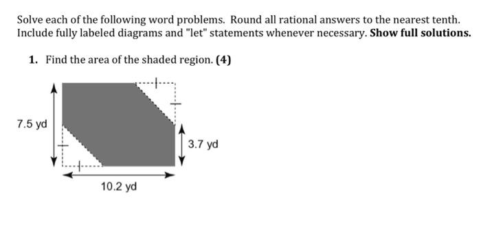 Solved Solve each of the following word problems. Round all | Chegg.com
