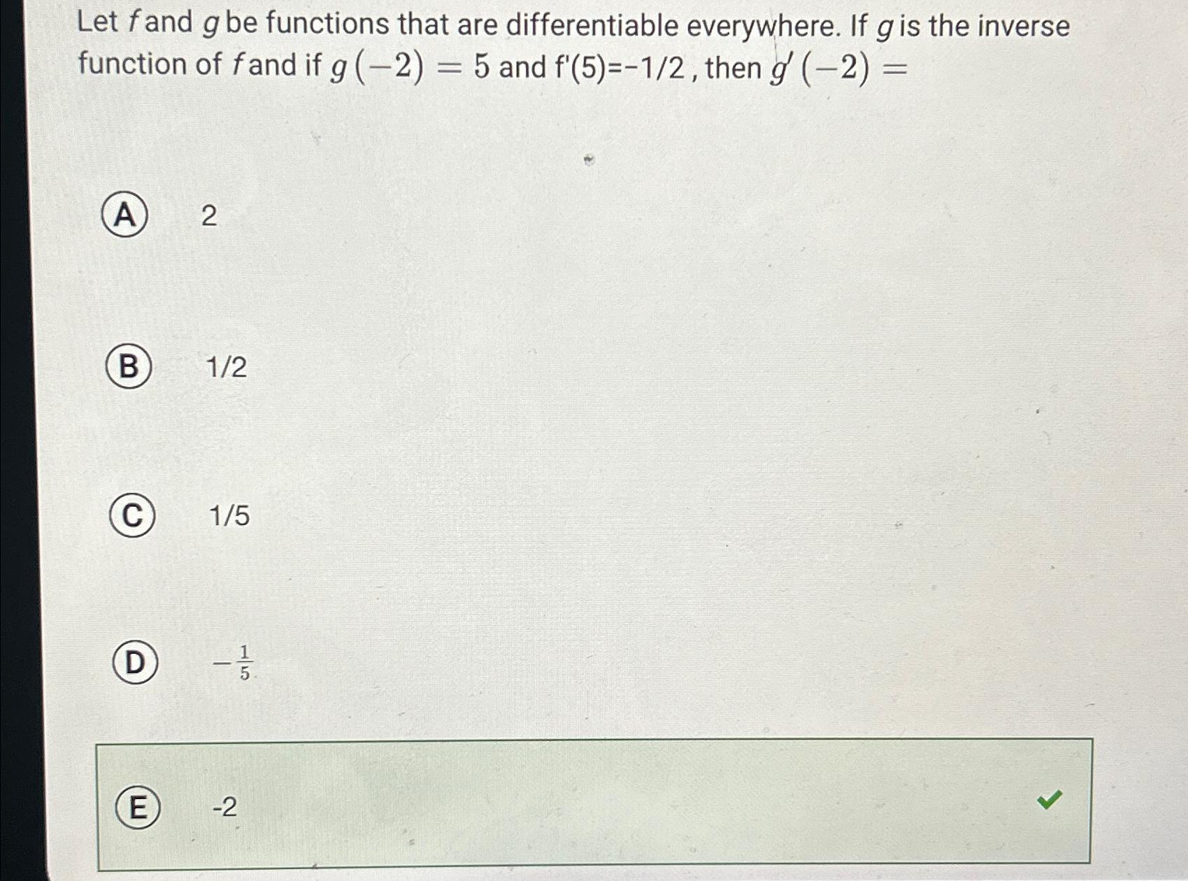Solved Let f ﻿and g ﻿be functions that are differentiable | Chegg.com