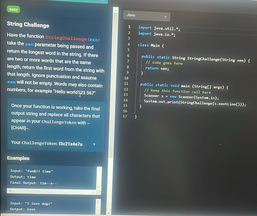 Solved easyString ChallengeHave the function stringchall | Chegg.com