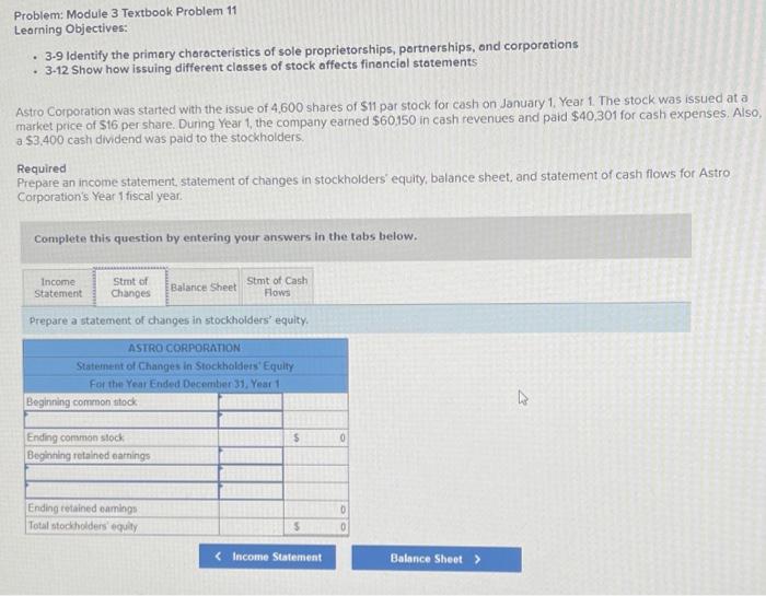 Solved Problem: Module 3 Textbook Problem 11 Leorning | Chegg.com