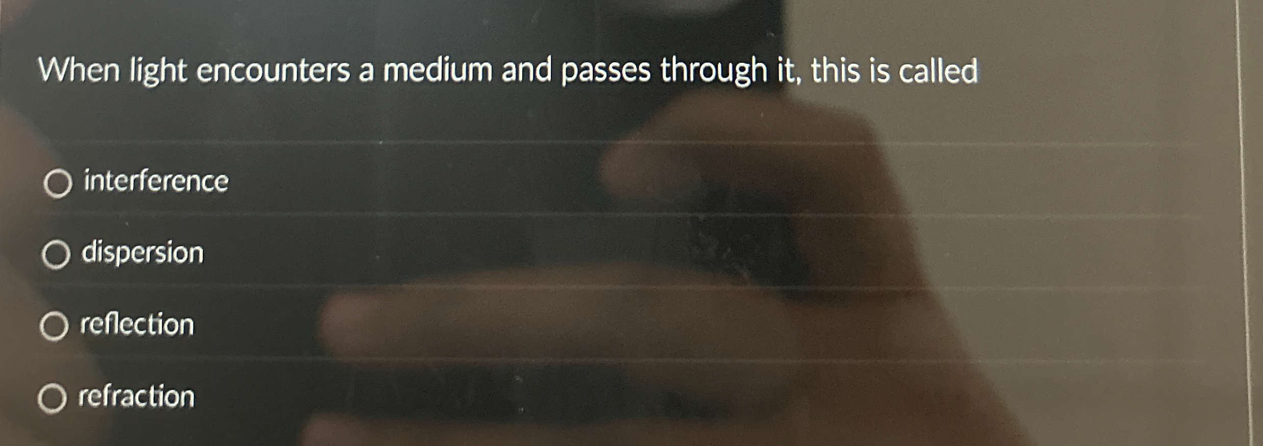 Solved When light encounters a medium and passes through it, | Chegg.com