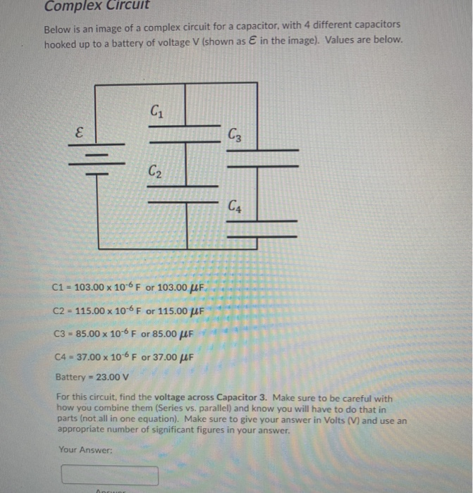 Solved Complex Circuit Below is an image of a complex | Chegg.com
