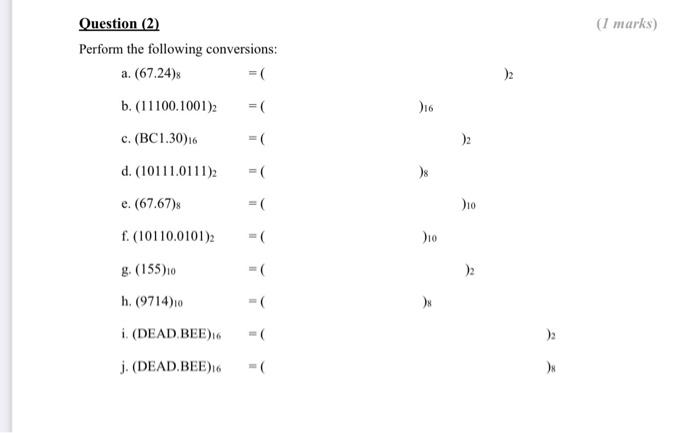 Solved 2. How many (minimum) bits are required to store the | Chegg.com