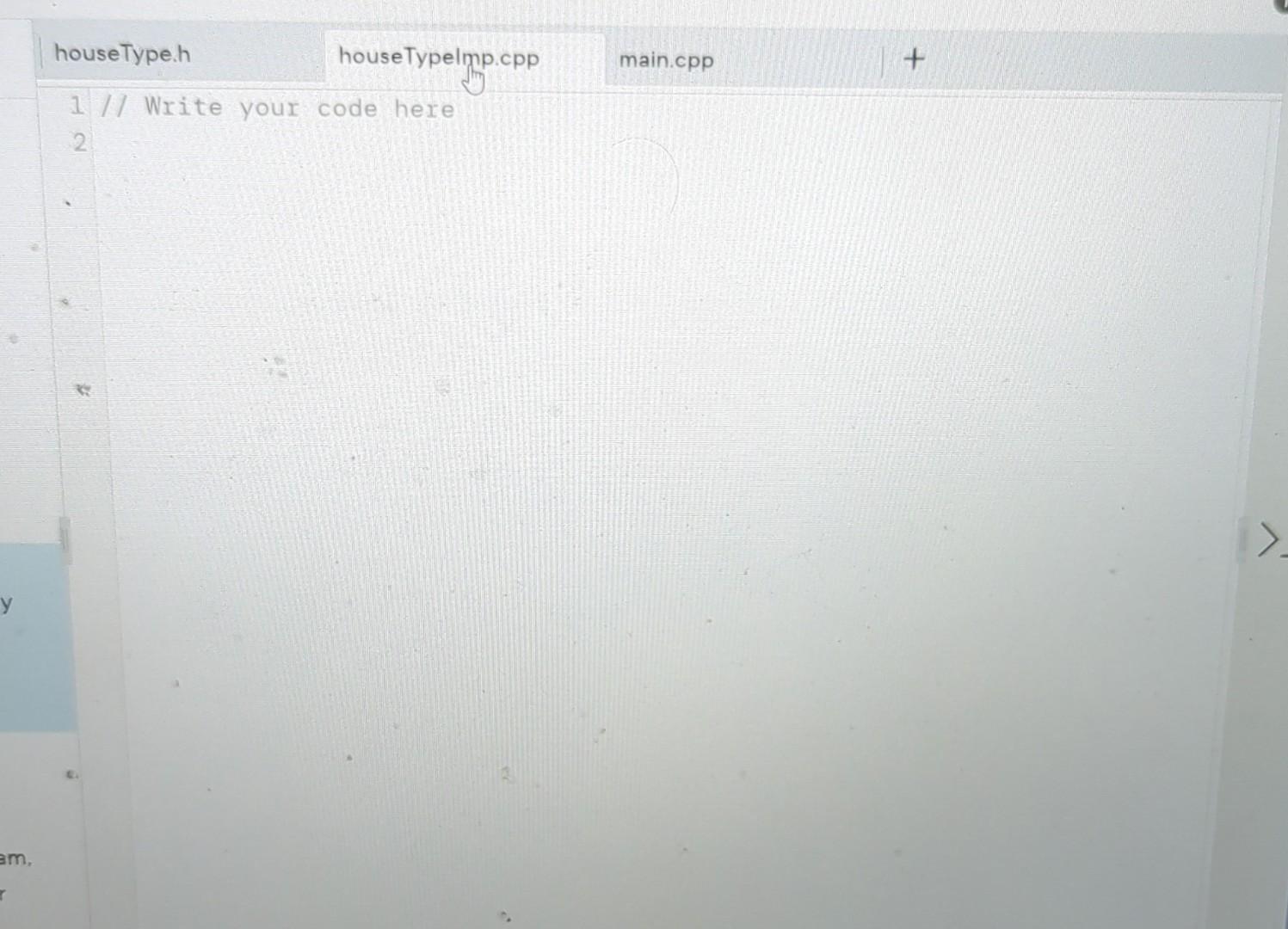 Solved int getNumOfBathrooms() const; void | Chegg.com