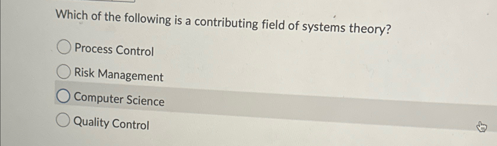 Solved Which of the following is a contributing field of | Chegg.com