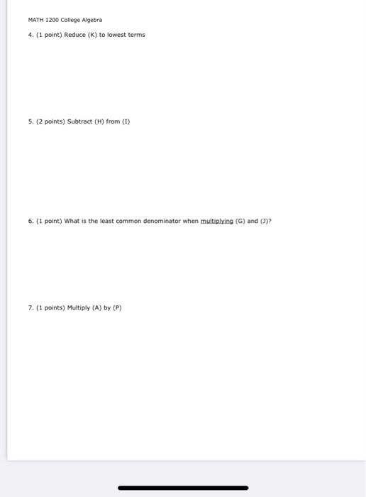 Solved (D) 1 e2 + 8e - 20 (H) 4e +5 7 + e Consider the | Chegg.com