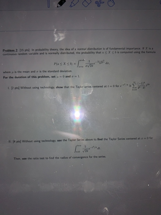 Solved Problem 2: [15 pts): In probability theory, the idea | Chegg.com