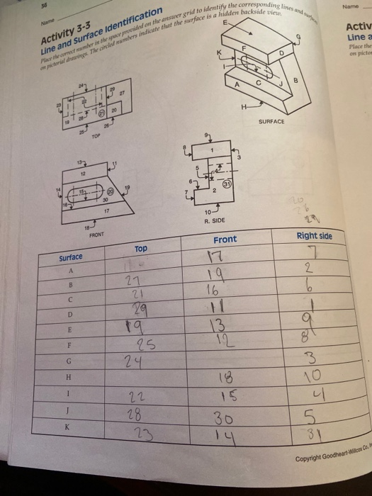Solved machine trades and print readingline and surface | Chegg.com