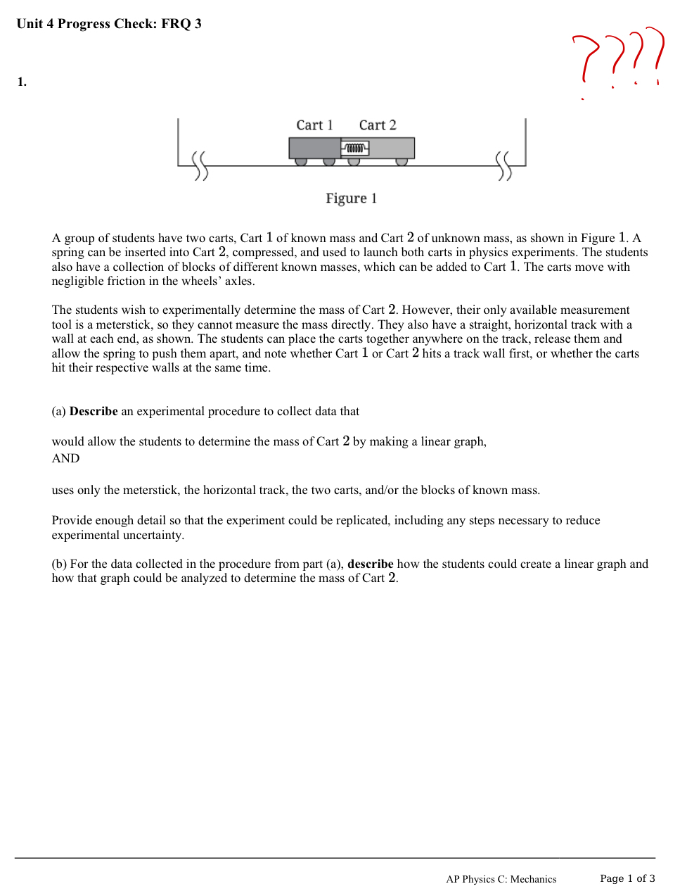 Solved Unit 4 ﻿Progress Check: FRO 31.A group of students | Chegg.com
