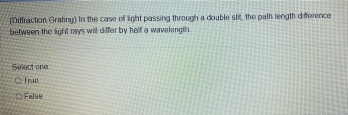 Solved (Diffraction Grating) In the case of light passing | Chegg.com