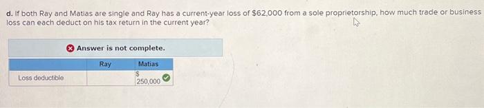 Ray and Matias own 50 percent capital and profits | Chegg.com